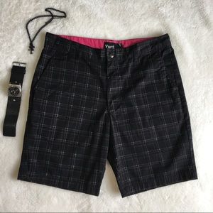 Vurt | Shorts | X3hpvurt Mens Fuchsia Plaid Skater Shorts | Poshmark